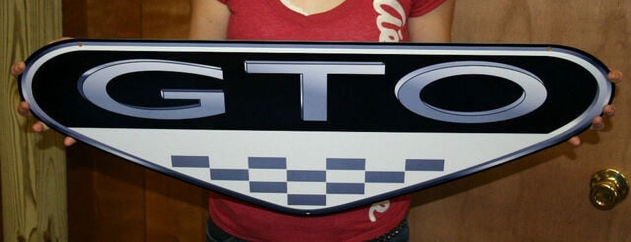 Pontiac GTO 6.0 Emblem Steel Sign - Walmart.com