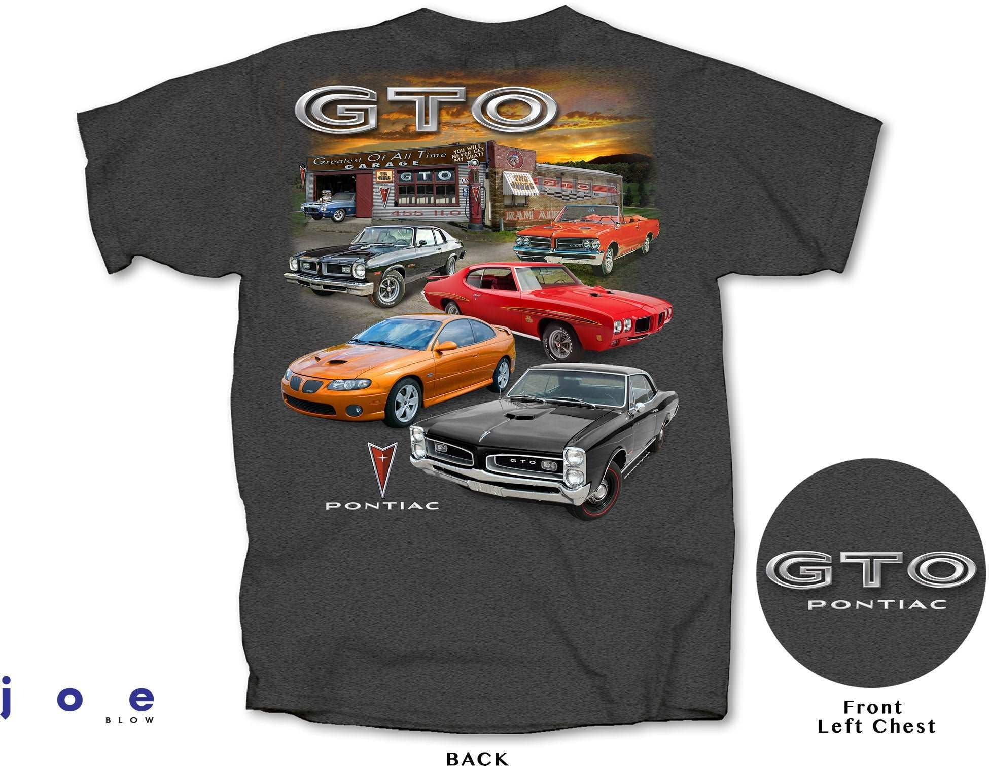 Pontiac GTO Garage Mens T shirt (Joe Blow t's) Licensed - Walmart.com