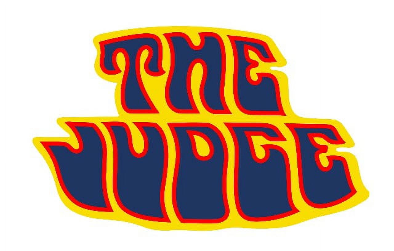 Pontiac GTO "The Judge" Blue and Yellow Wall Art Flat Steel Sign (Super ...