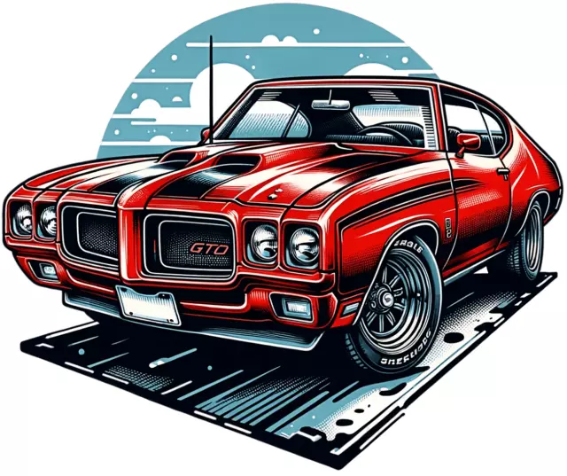 Pontiac Gto Sticker Phone Decal Water Bottle Stickers Car Decals ...