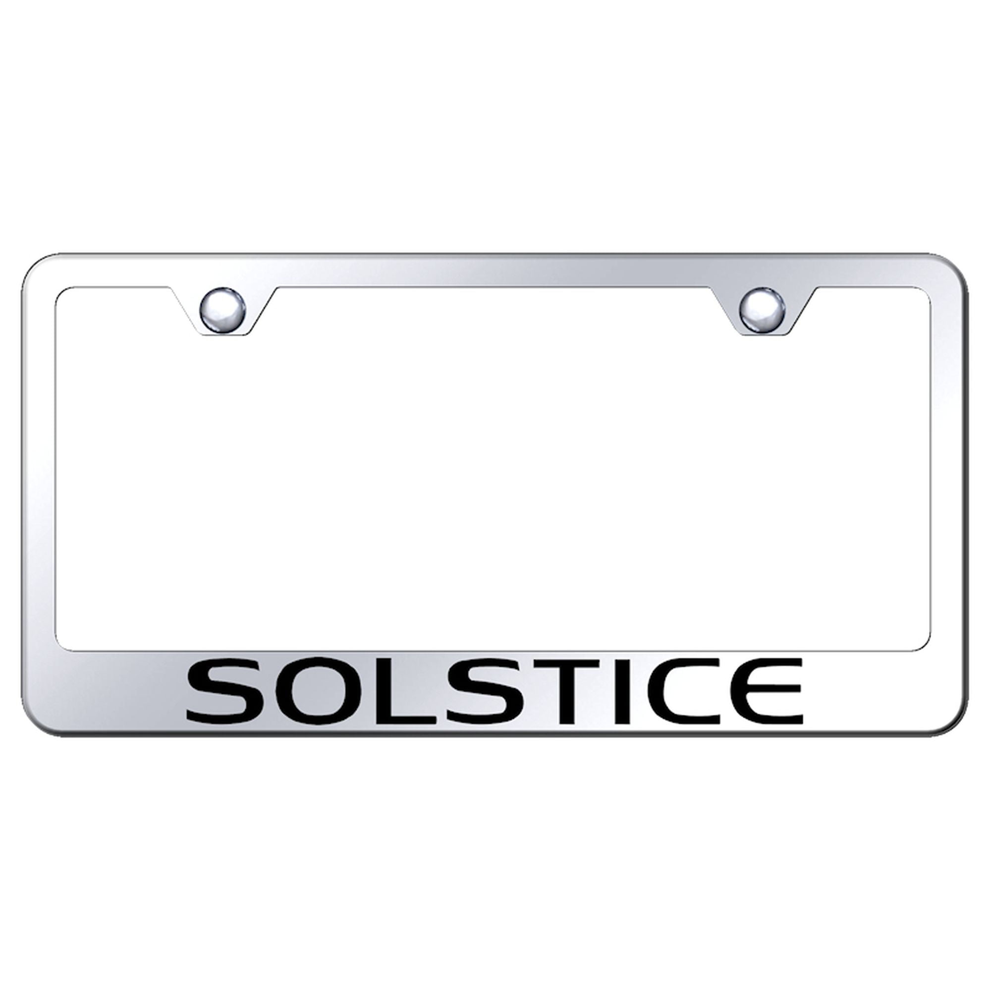Pontiac Solstice Laser Etched Logo Stainless Steel License Plate Frame ...