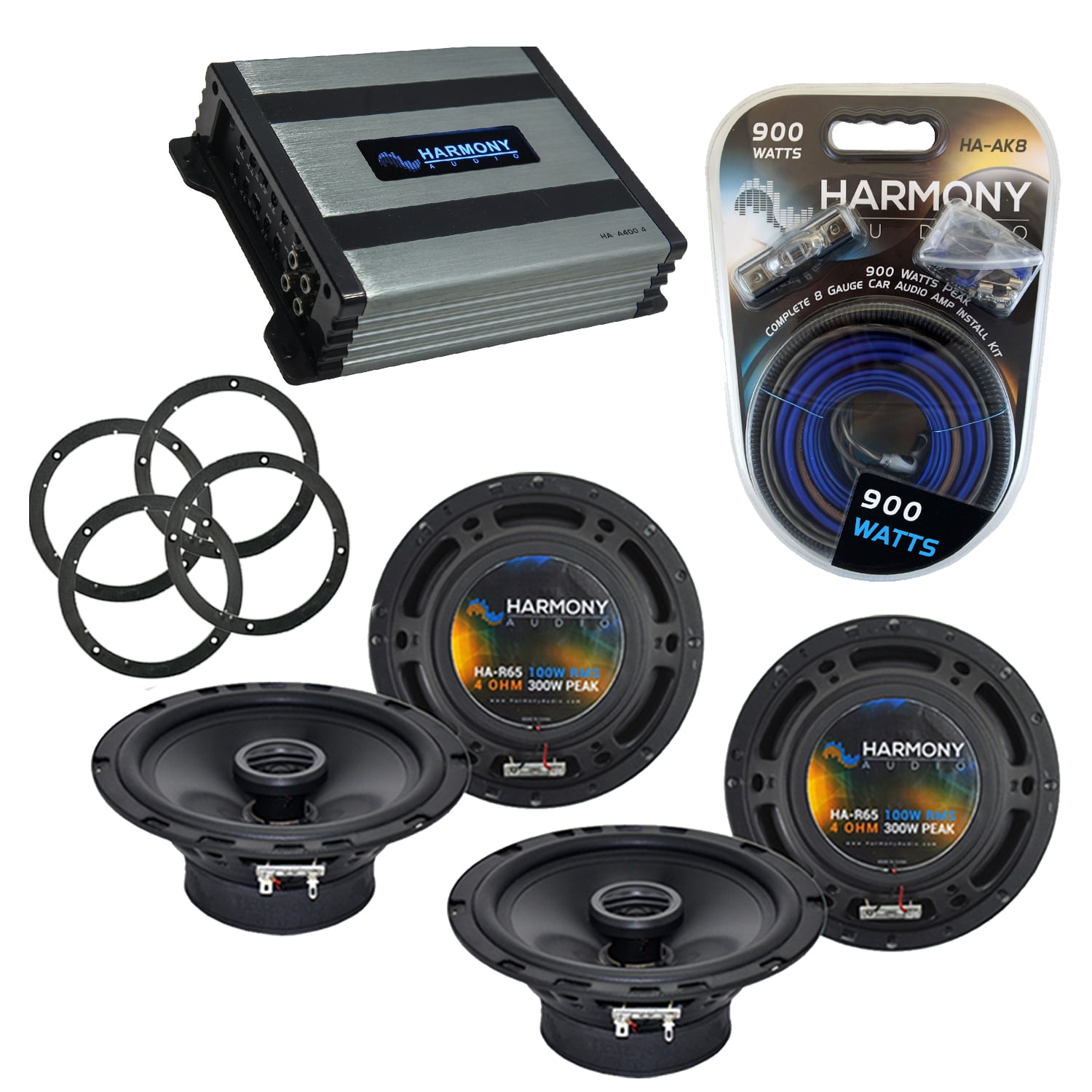 Pontiac Torrent 2006-2006 OEM Speaker Upgrade Harmony (2) R65 & HA-A400 ...