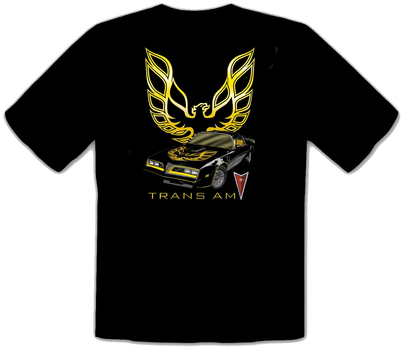 Pontiac Trans Am Auto Logo schwarz T-Shirt -542 - Walmart.com