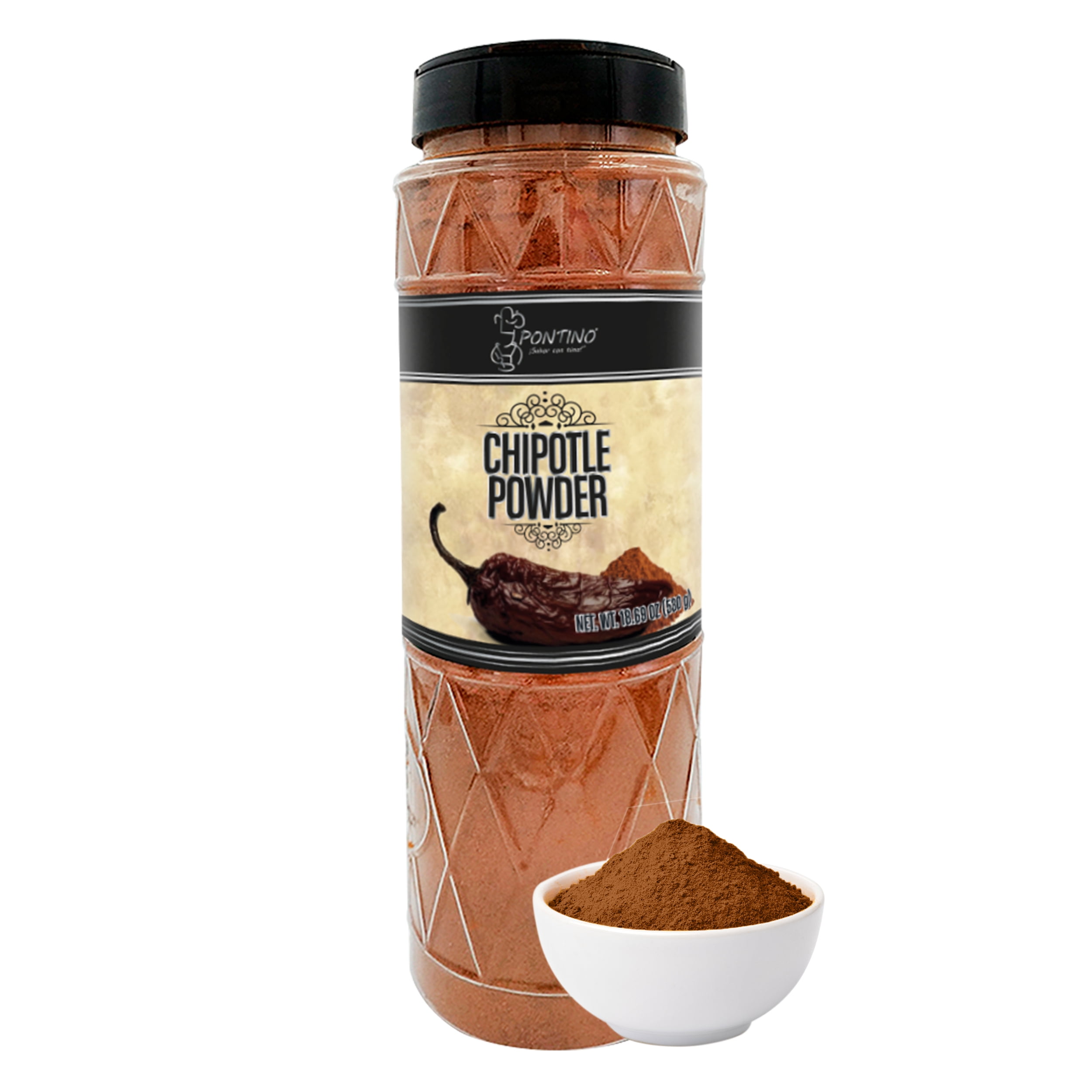 Pontino CHIPOTLE POWDER - Smoky & Spicy - Smoked Jalapeño Powder ...