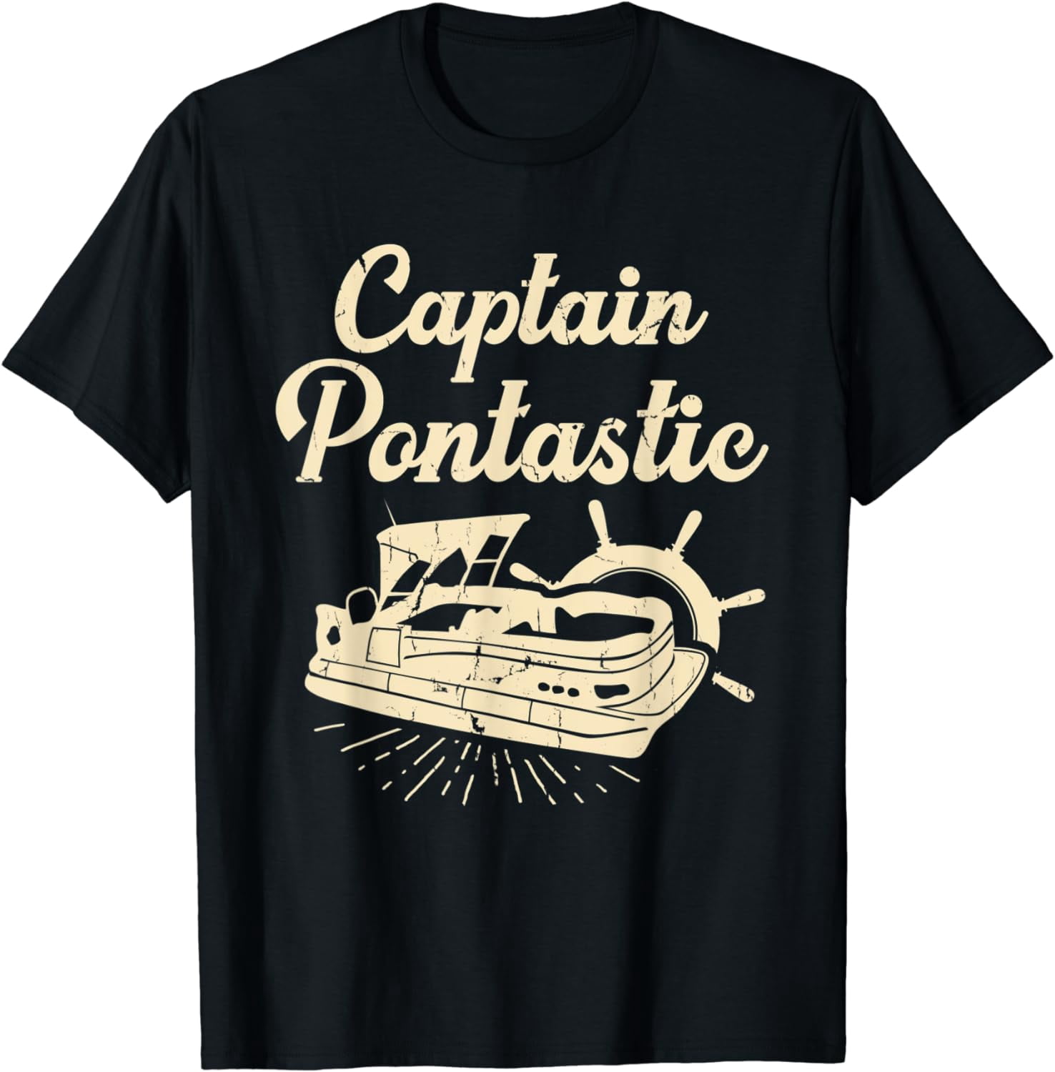 Pontoon Boat Captain Shirt Pontastic Fathers Day Gift - Walmart.com