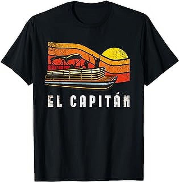 Pontoon Boat Captain TShirt El Capitan T-Shirt - Walmart.com