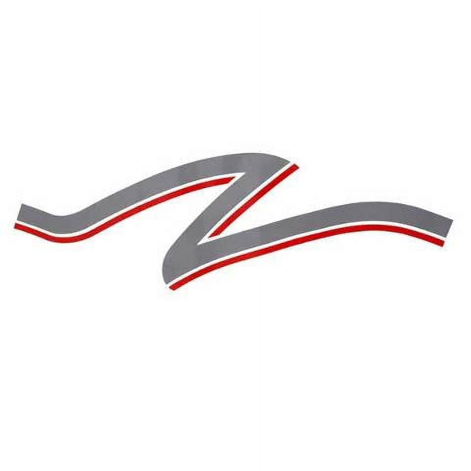 Pontoon Boat Graphic Stripe Decal | 36 x 12 Inch Gray Red - Walmart.com