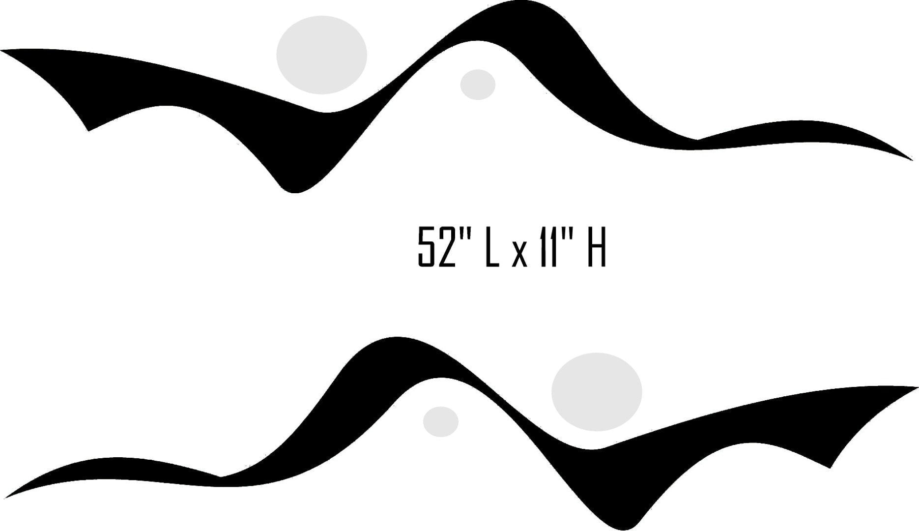 Pontoon Boat RV Motor Home Replacement Camper Decals Swoosh Swish SW20 ...