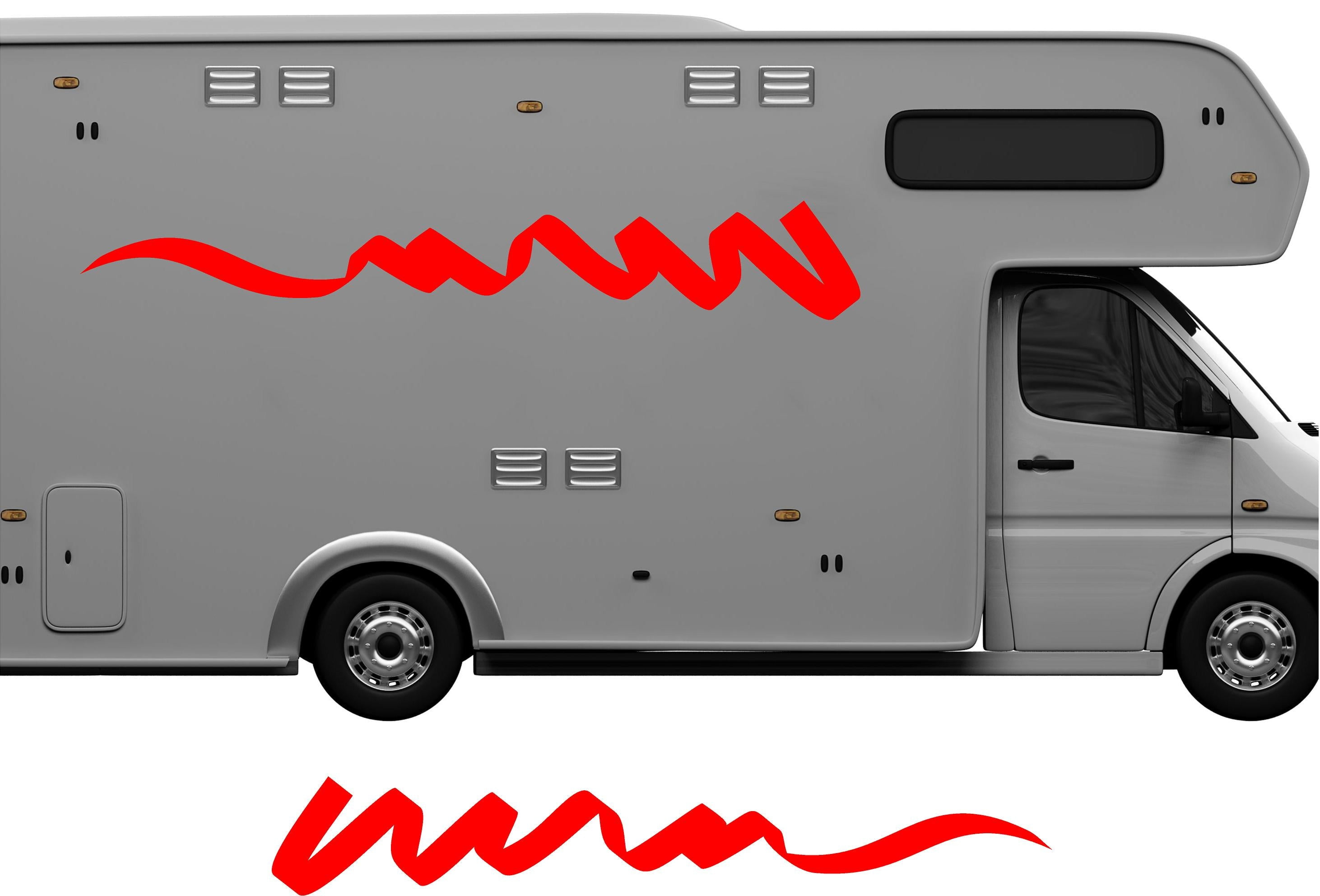 Pontoon Boat RV Stripes and Graphics Large Replacement Trailer Decals ...