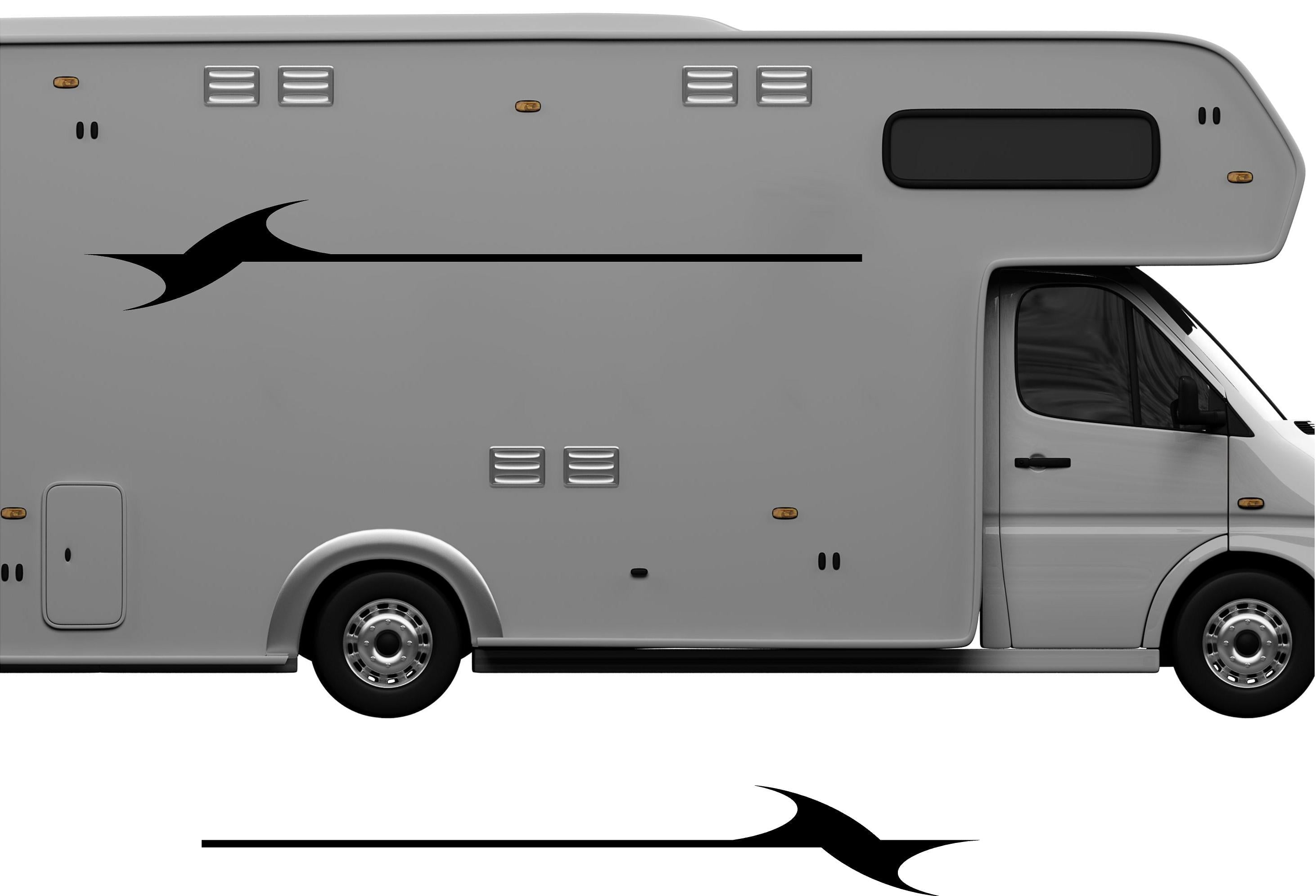 Pontoon Boat RV Stripes and Graphics Large Replacement Trailer Decals ...