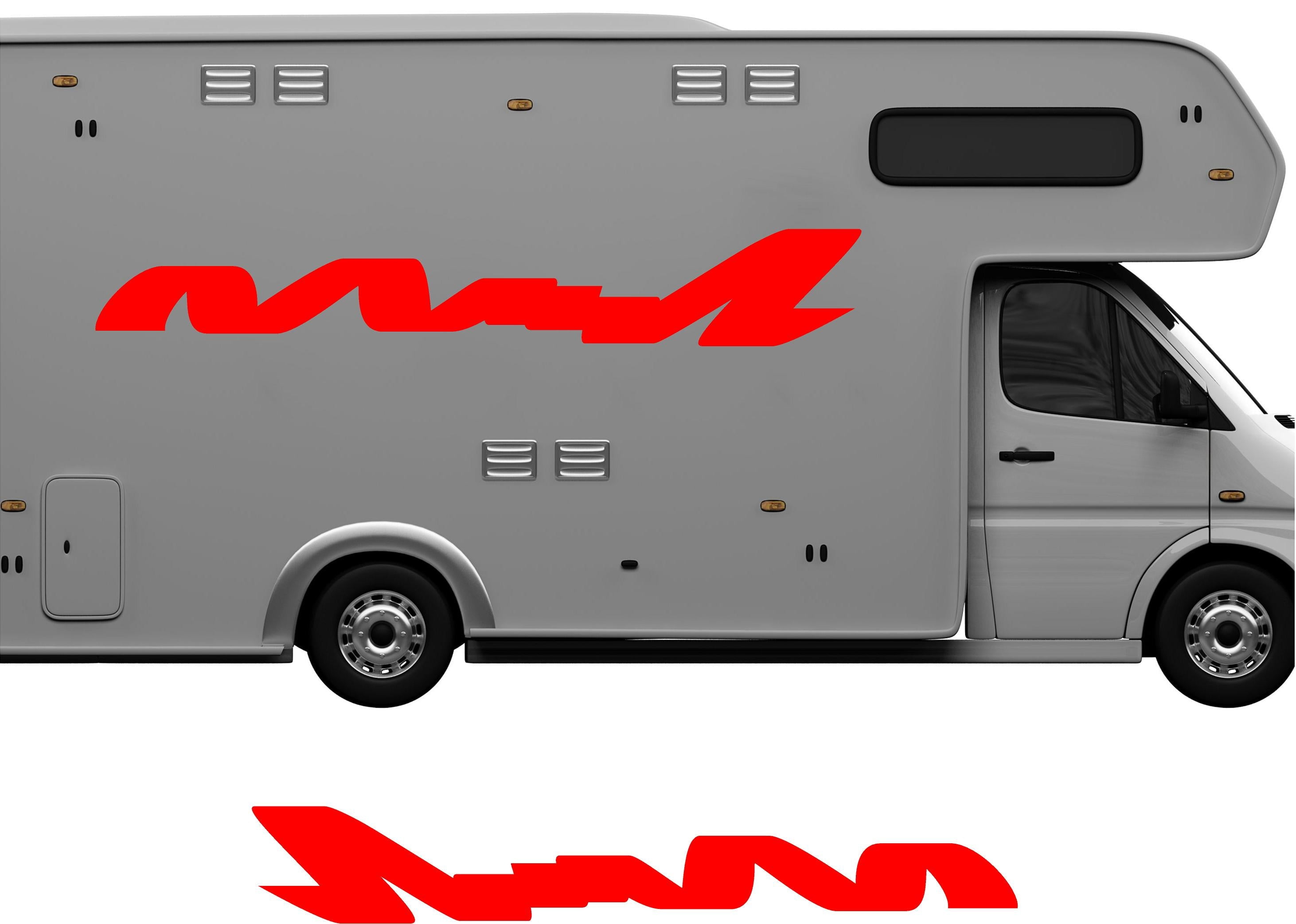 Pontoon Boat RV Stripes and Graphics Large Replacement Trailer Decals ...