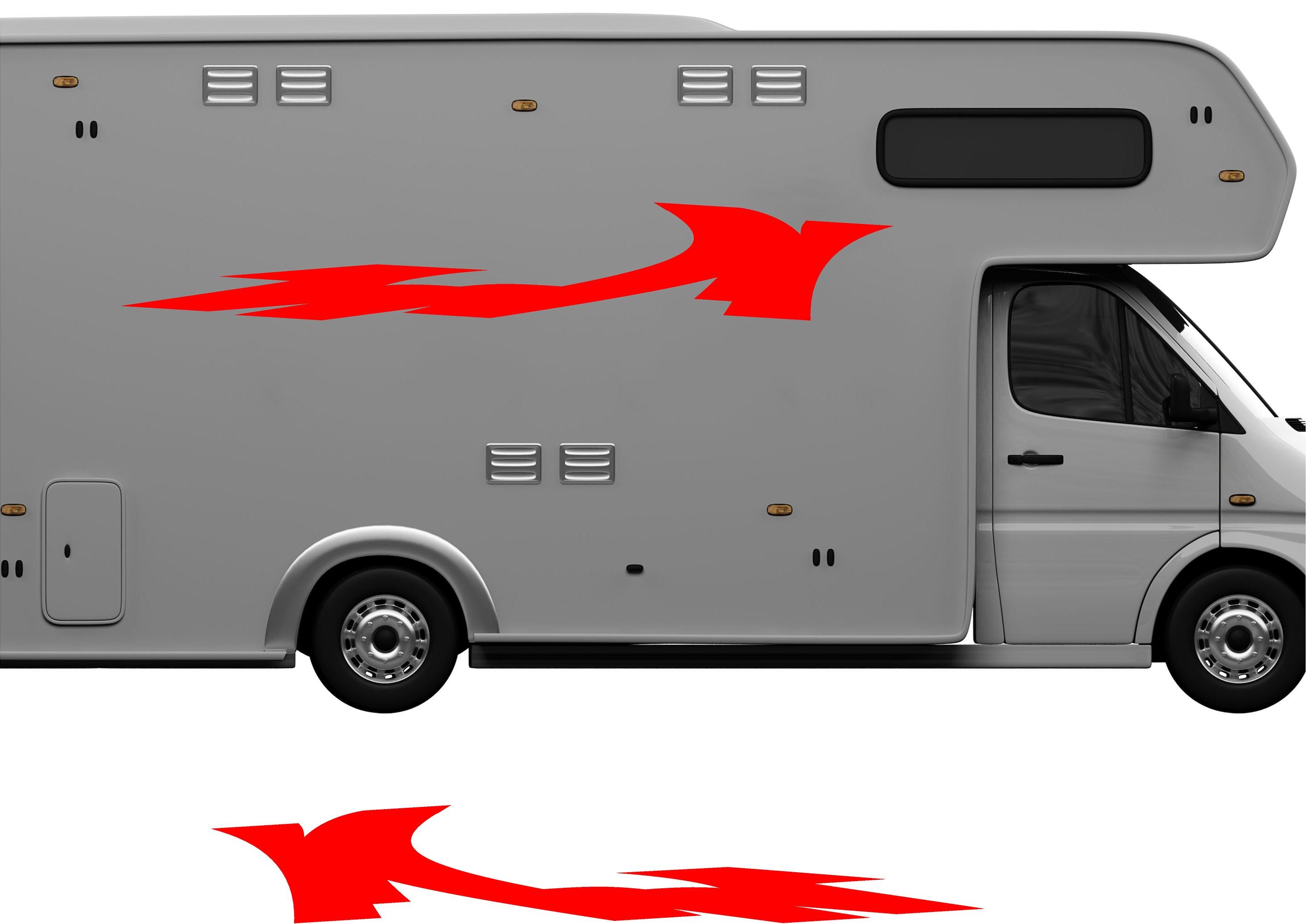 Pontoon Boat RV Stripes and Graphics Large Replacement Trailer Decals ...