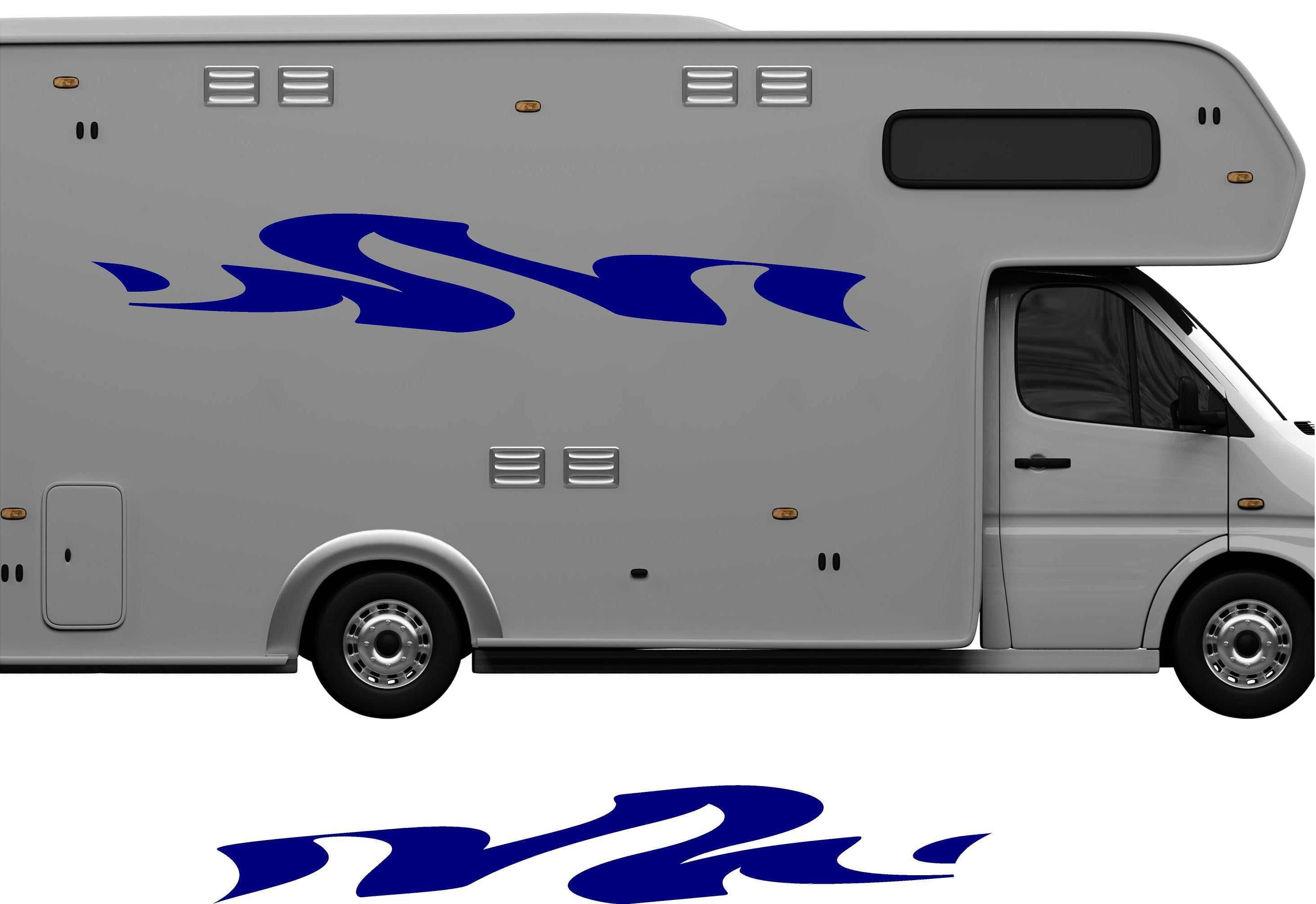 Pontoon Boat RV Stripes and Graphics Large Replacement Trailer Decals ...