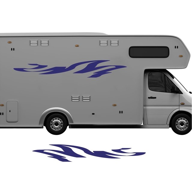 Pontoon Boat RV Stripes and Graphics Large Replacement Trailer Decals ...