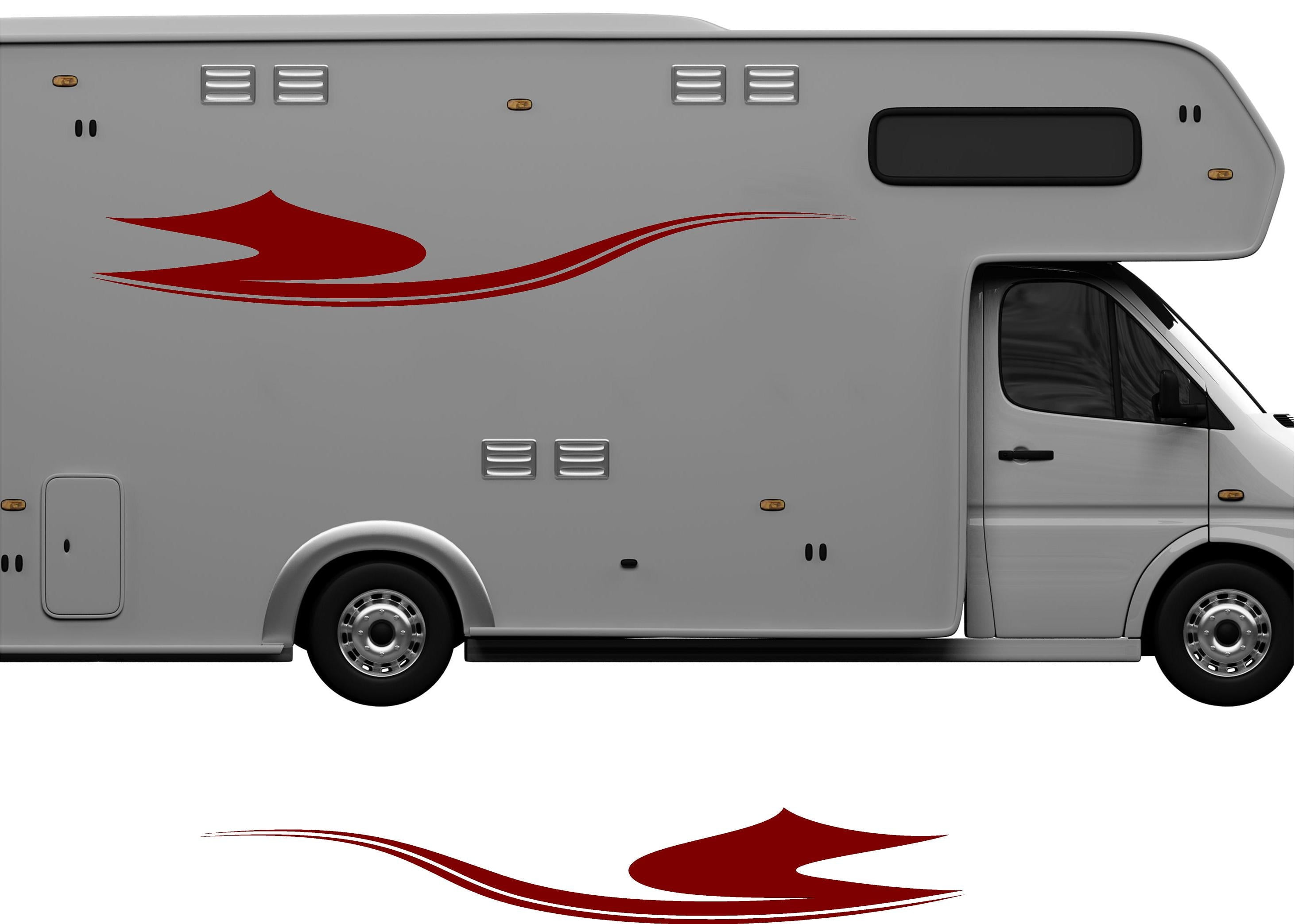 Pontoon Boat RV Stripes and Graphics Large Replacement Trailer Decals ...