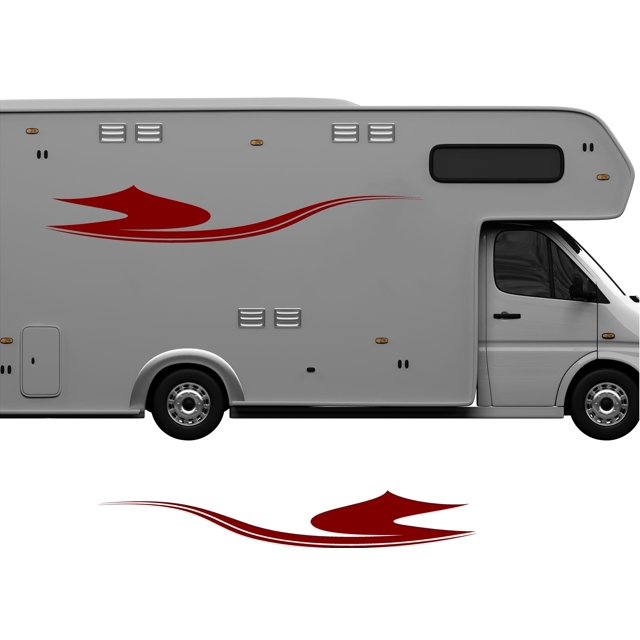 Pontoon Boat RV Stripes and Graphics Large Replacement Trailer Decals ...