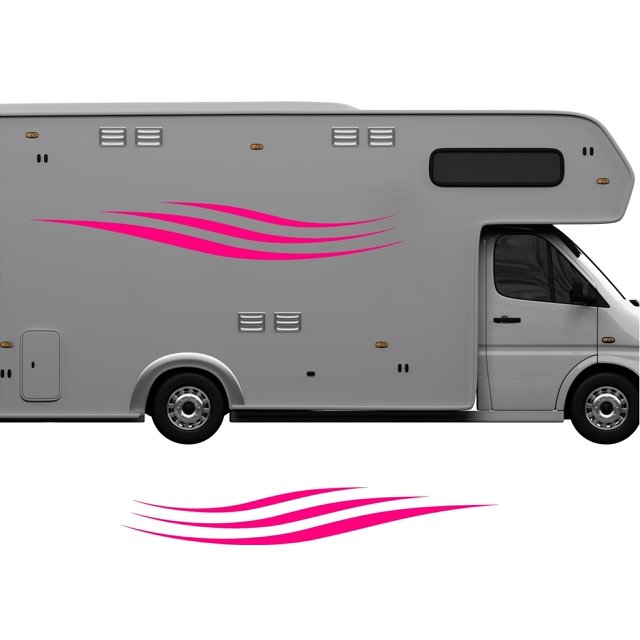 Pontoon Boat RV Stripes and Graphics Large Replacement Trailer Decals ...