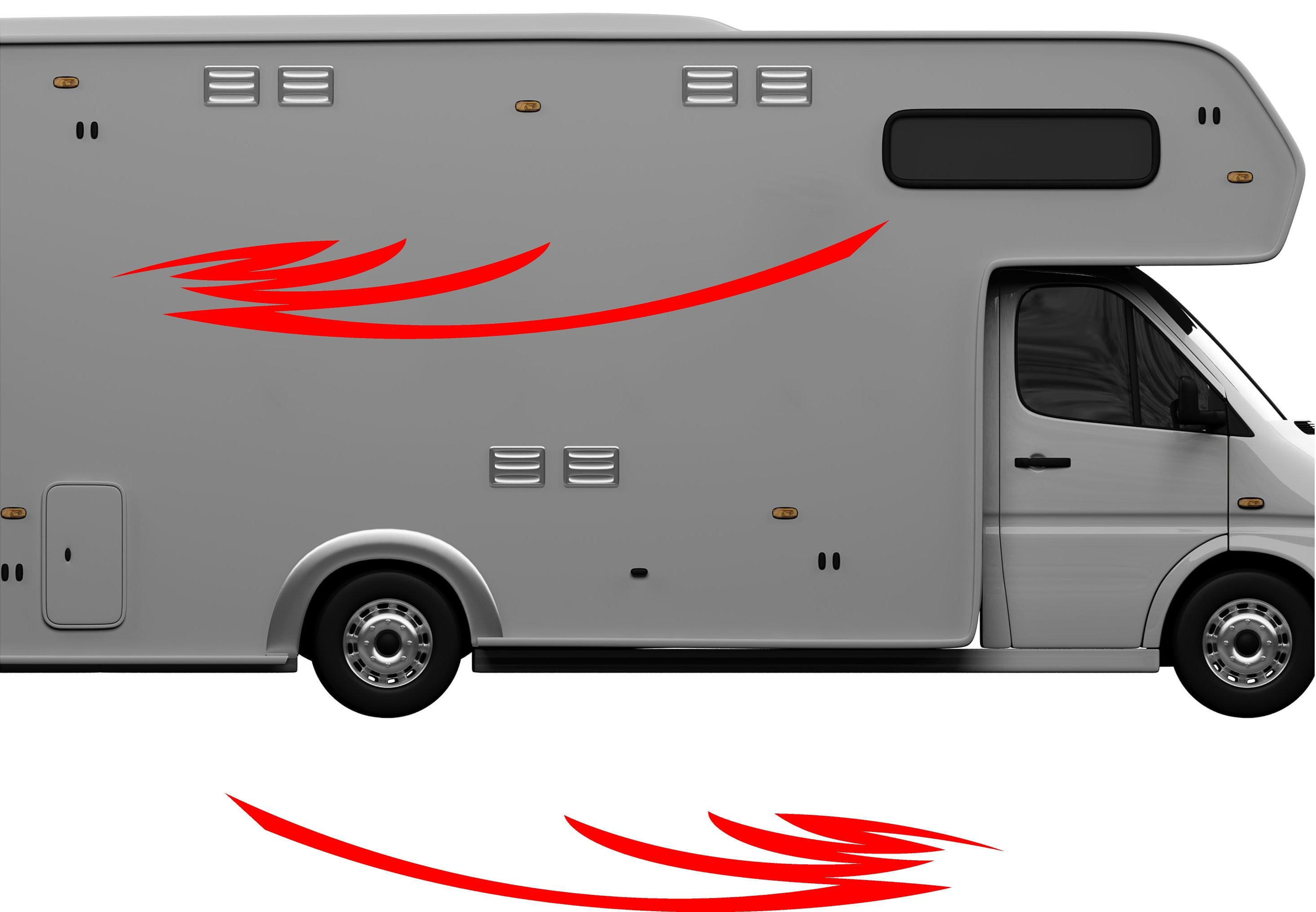 Pontoon Boat RV Stripes and Graphics Large Replacement Trailer Decals ...