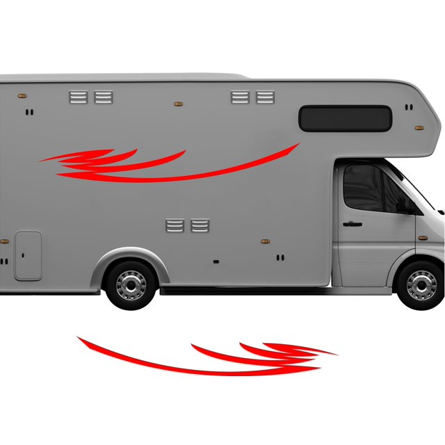 Pontoon Boat RV Stripes and Graphics Large Replacement Trailer Decals ...