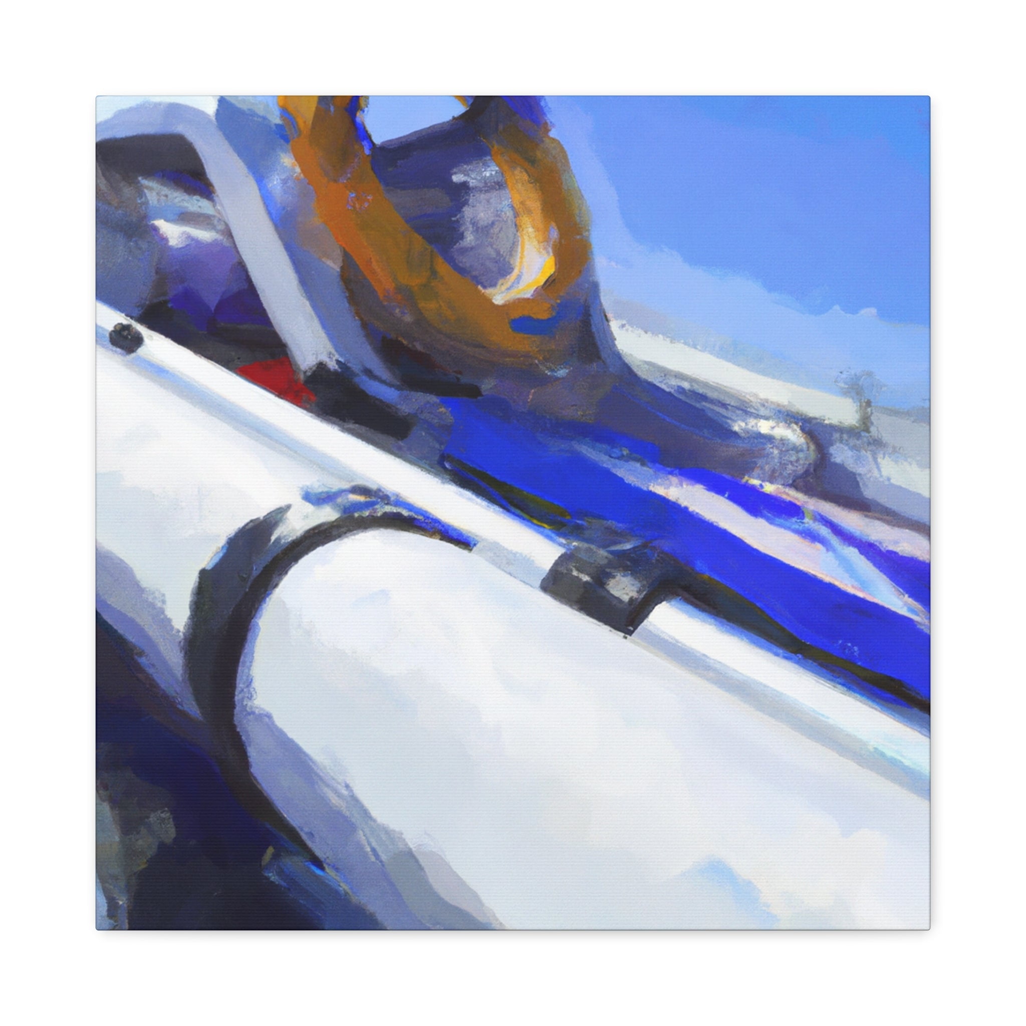 Pontoon Boat Reflection - Canvas - Walmart.com