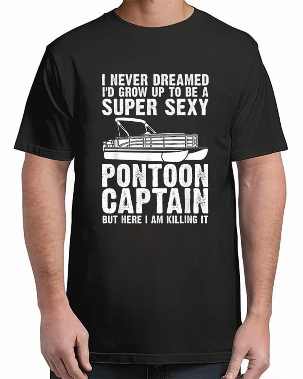 Pontoon Captain Art Vintage S-5XL T-Shirt - Walmart.com