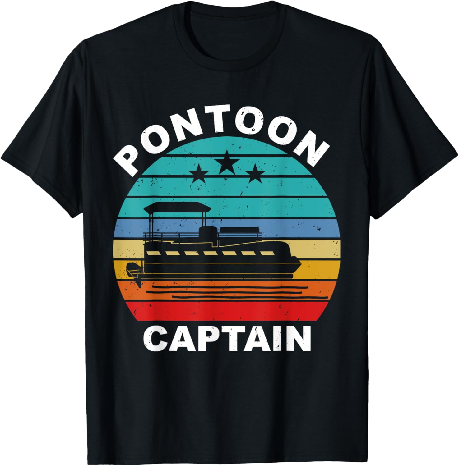 Pontoon Captain Shirt Vintage Gift Pontoon Boat T-Shirt - Walmart.com