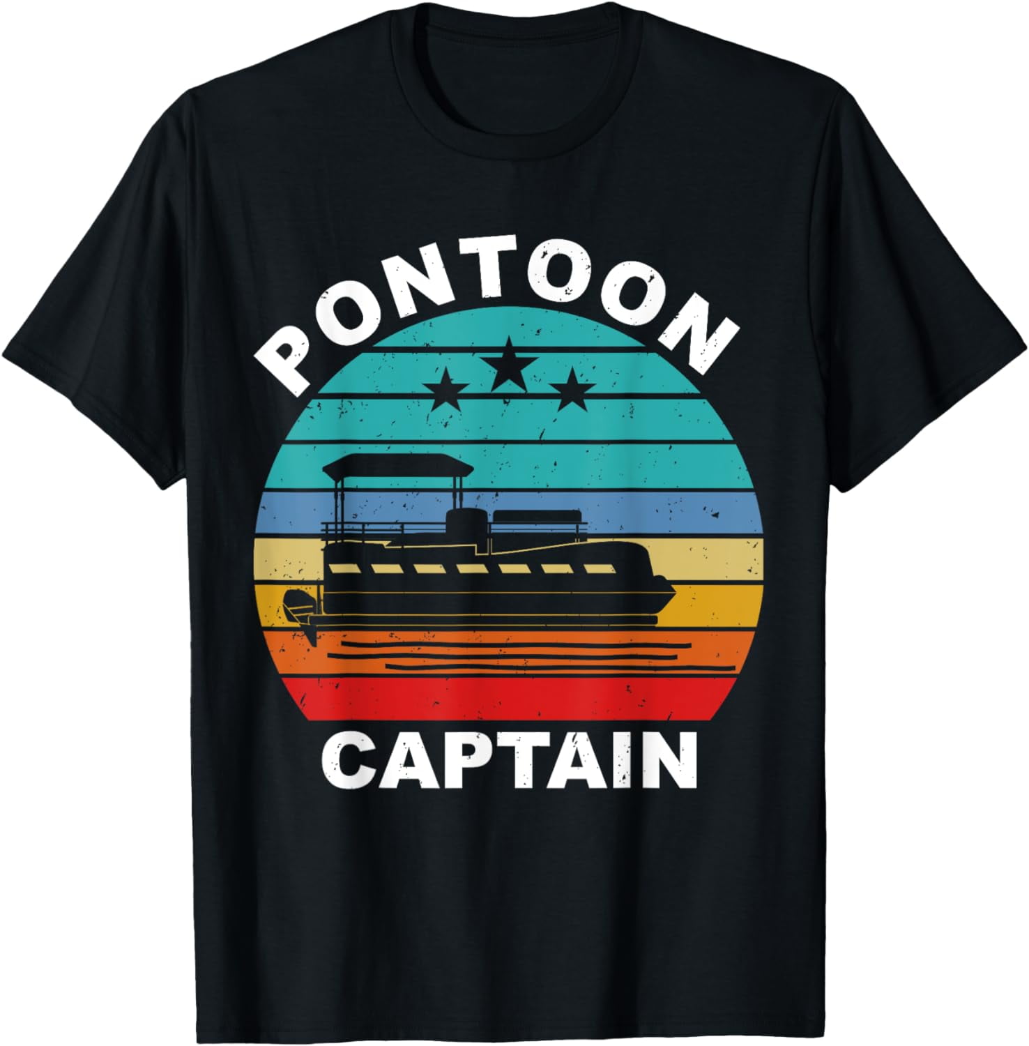 Pontoon Captain Shirt Vintage Gift Pontoon Boat T-Shirt - Walmart.com