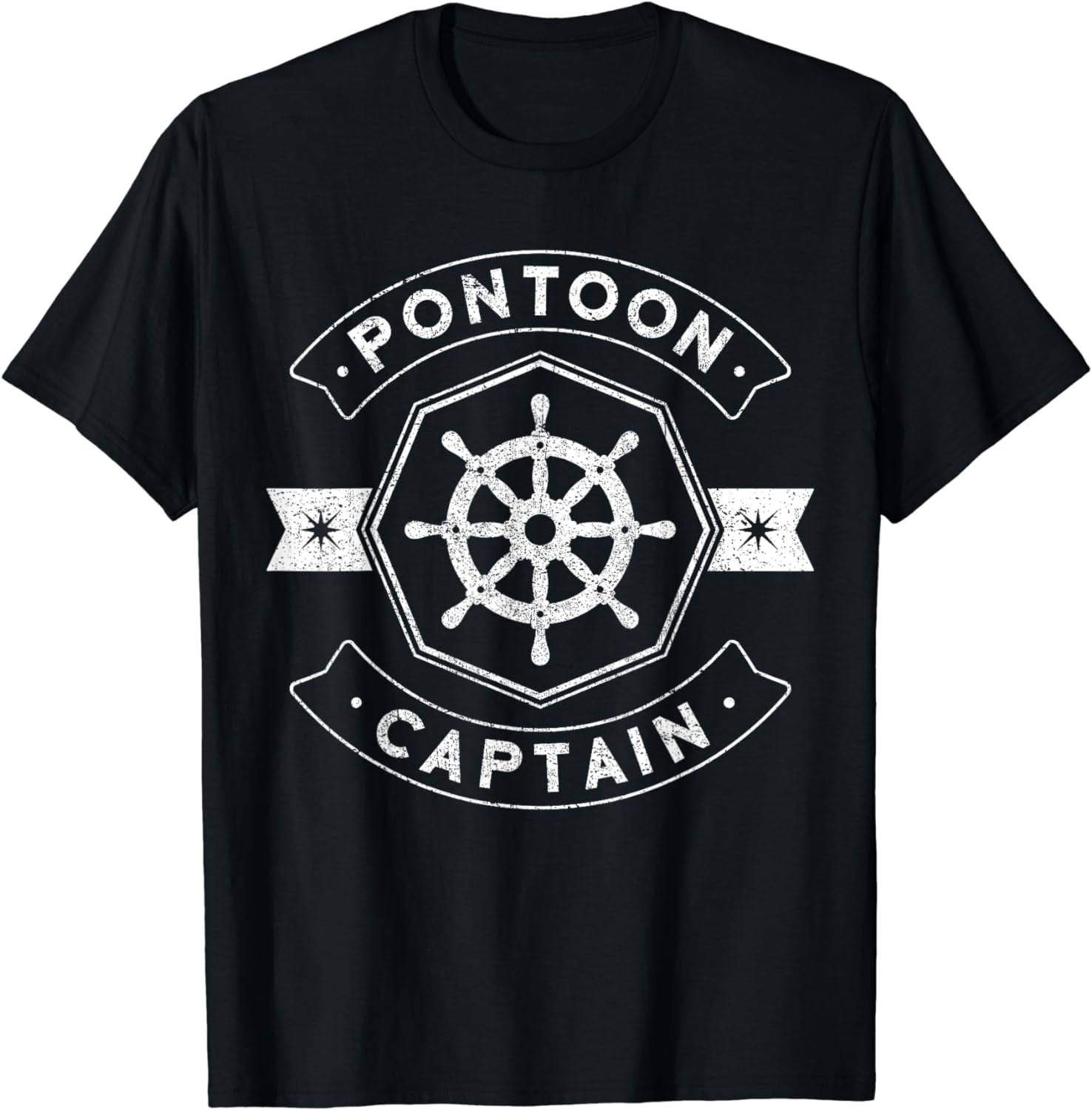 Pontoon Captain T-Shirt - Funny Pontoon Boat Accessories - Walmart.com