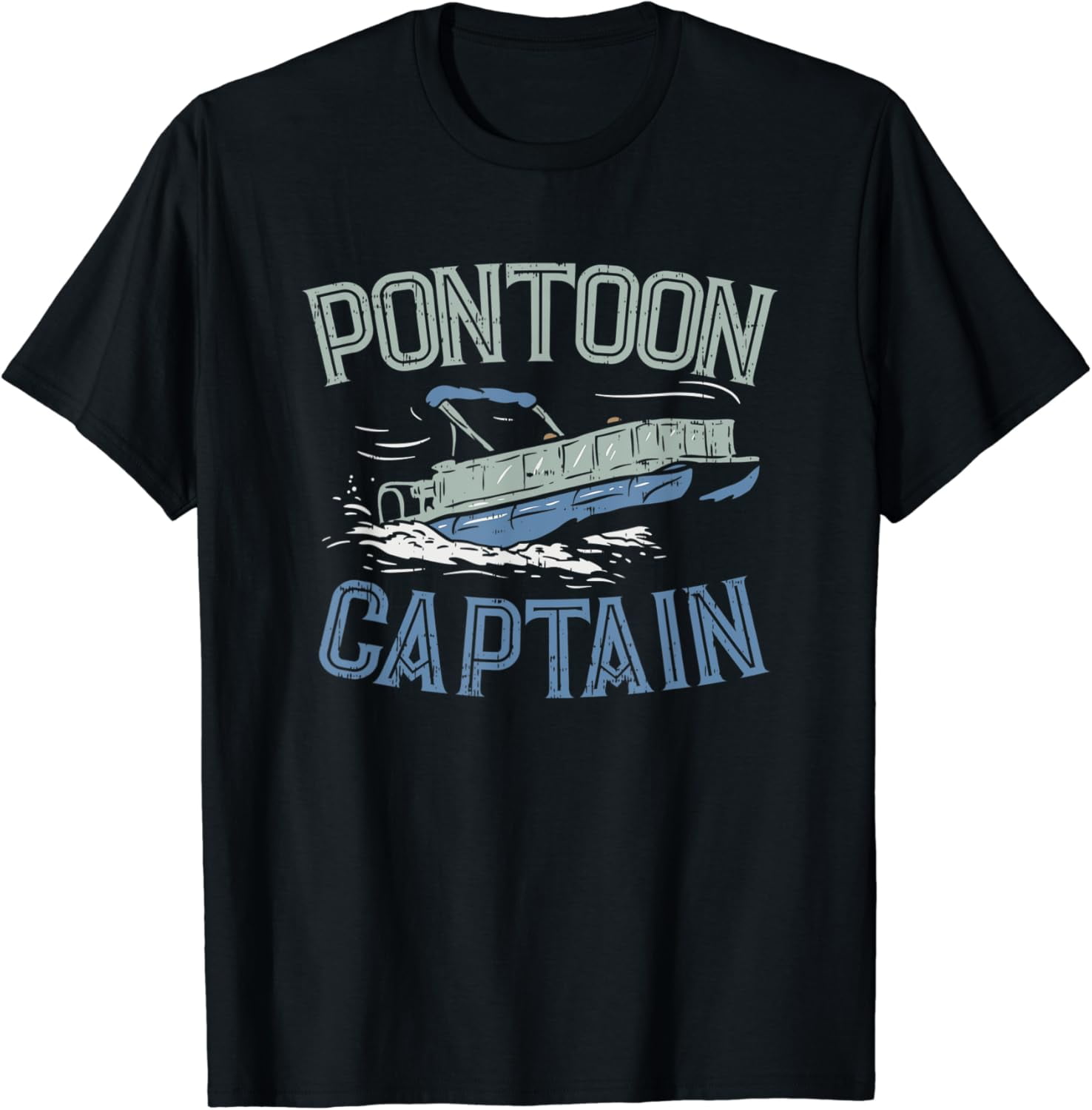 Pontoon Captain Tee Shirt, Who's the Captain of this Ship? - Walmart.com