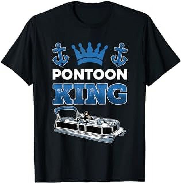 Pontoon Tshirt | Motorboating Pontoon King Gift - Walmart.com