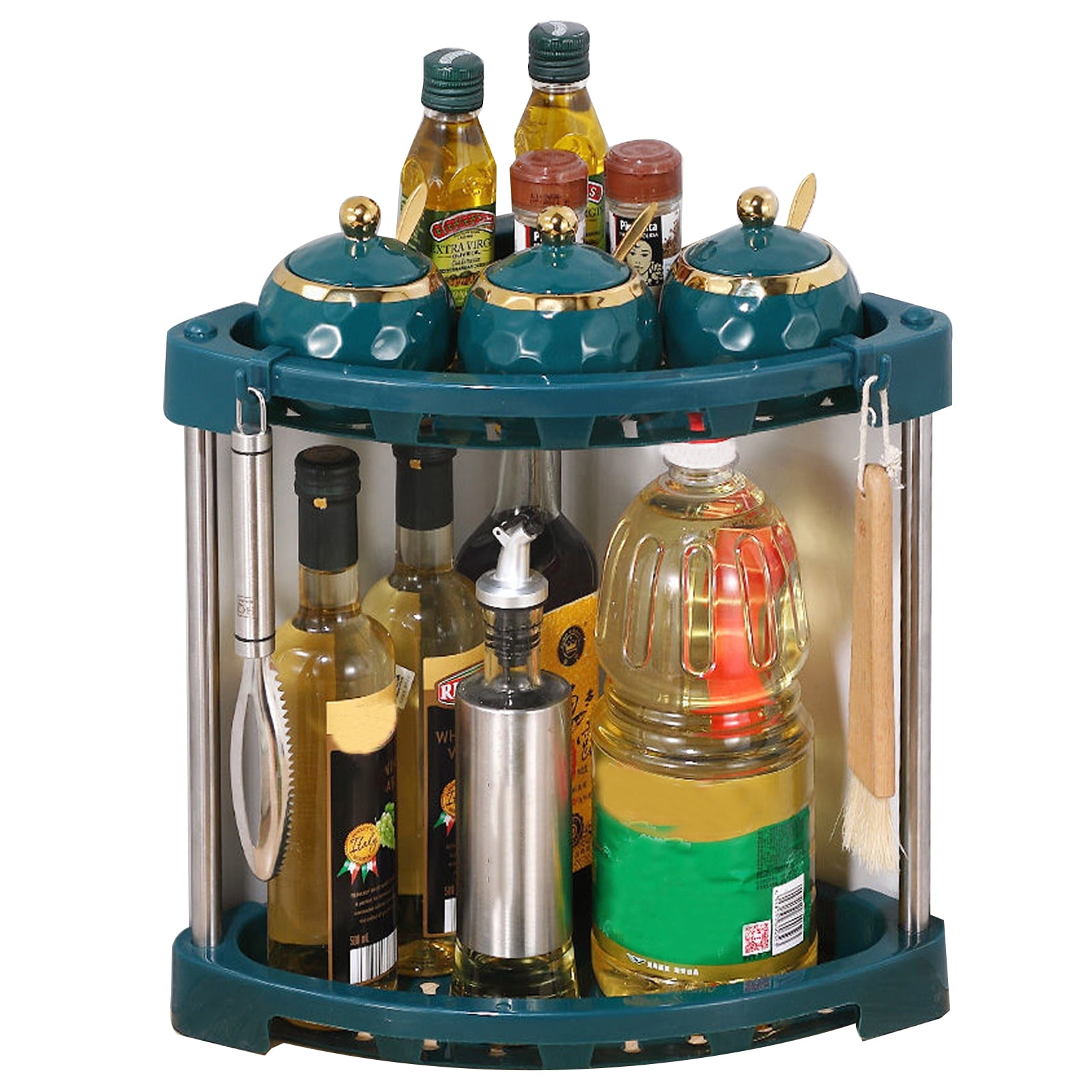 Pontos 1 Set Kitchen Storage Shelf Stainless Steel Kitchen Corner ...