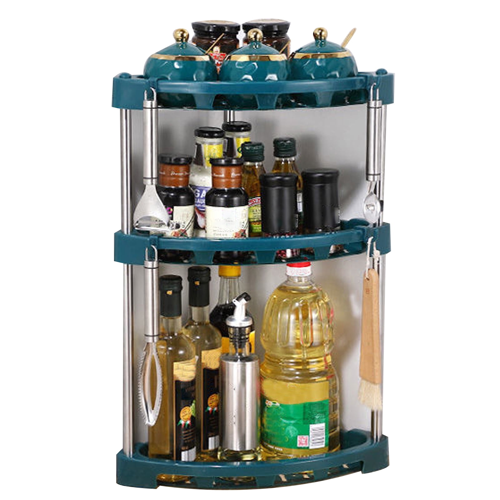 Pontos 1 Set Kitchen Storage Shelf Stainless Steel Kitchen Corner ...