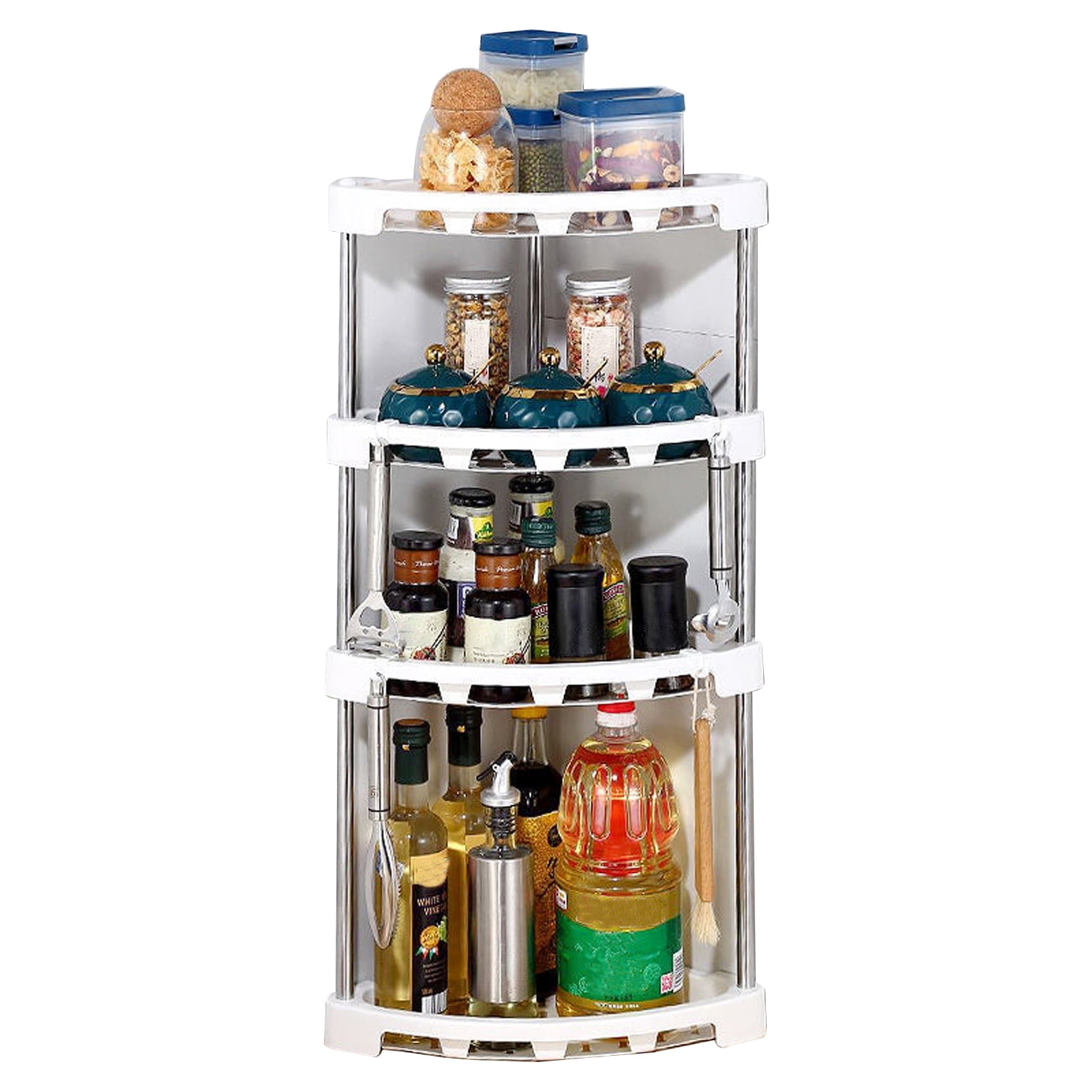 Pontos 1 Set Kitchen Storage Shelf Stainless Steel Kitchen Corner ...