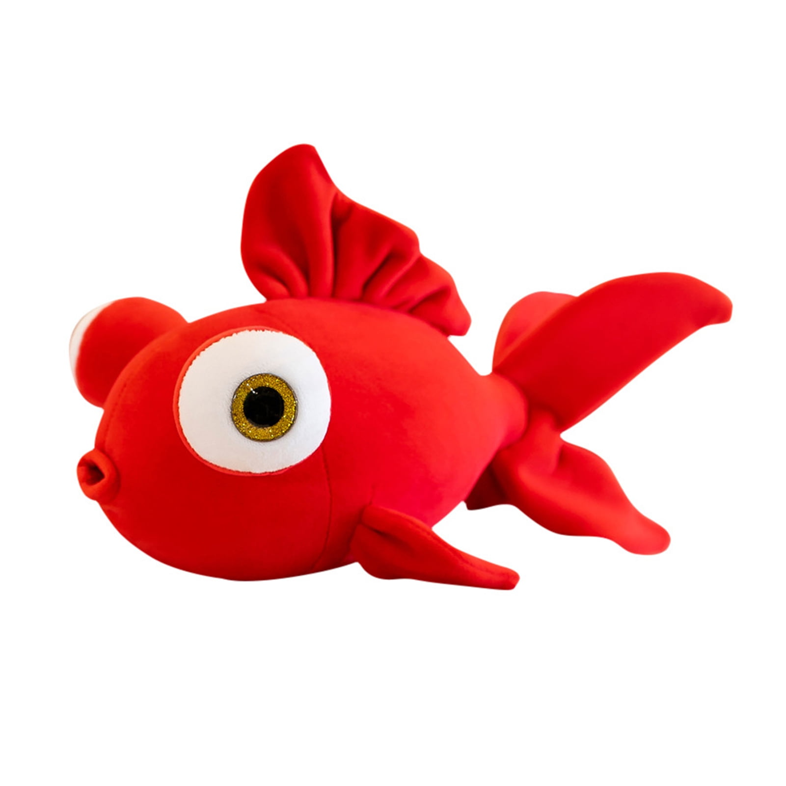 Pontos Fish Plush Toy Cute Colored Goldfish Doll Plushies Soft ...