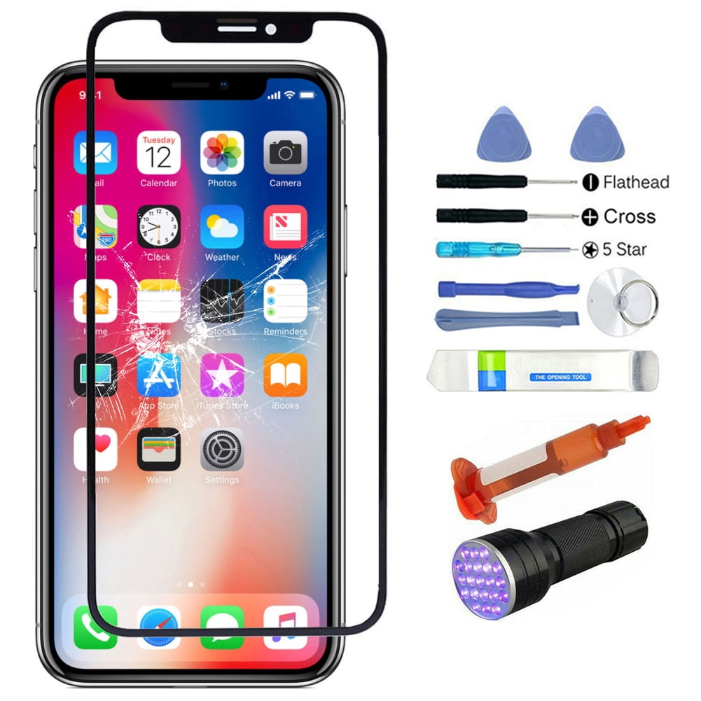 Replacement Outer Front Glass Screen Kit for iPhone X/XR/XS/XS MAX/11 ...