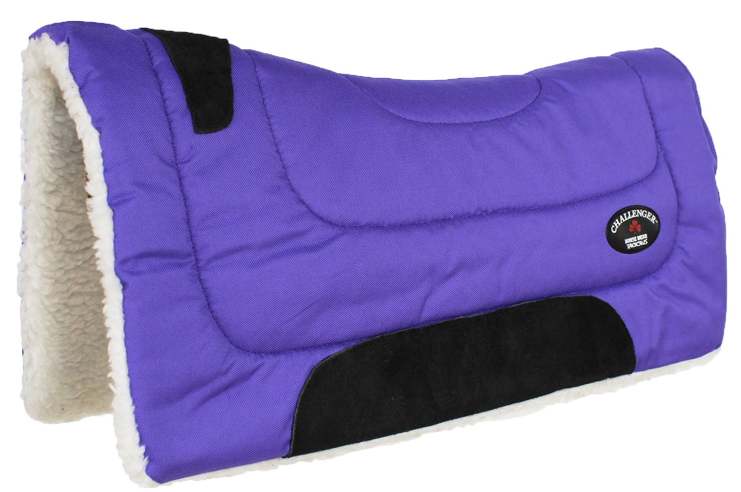 Pony 23"x24" Western Contoured Faux Fur Padded Saddle Pad Purple ...