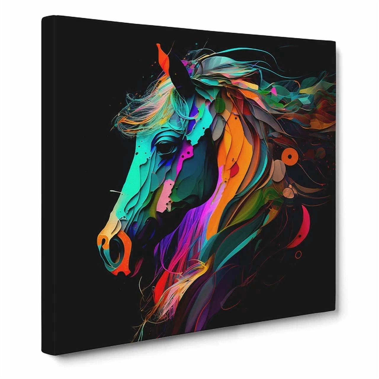 Pony Abstract Expressionism No.1 Wall Art Print Art Home Decor Vintage ...