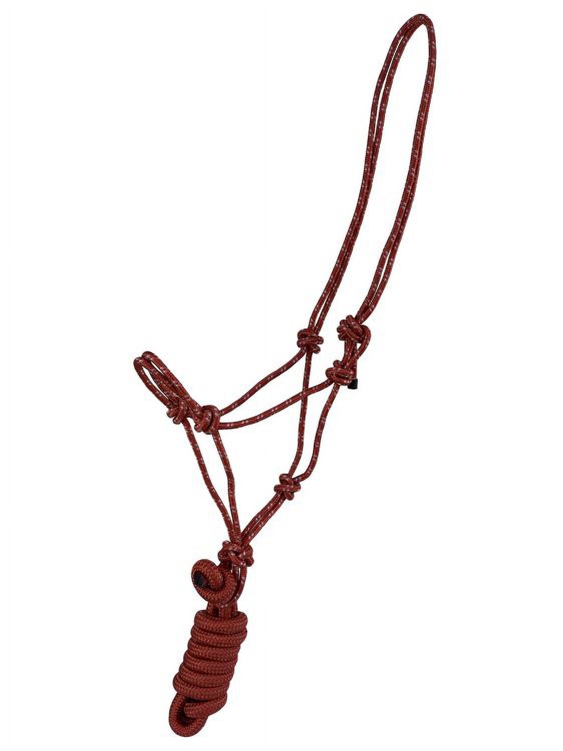 Pony Adjustable Braided Nylon Cowboy Knot Rope Halter w/ Lead - Walmart.com