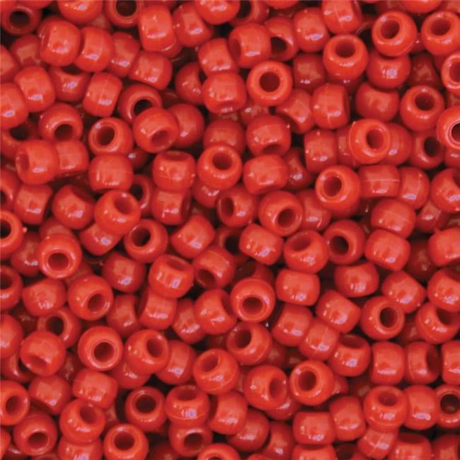 Pony Beads, Red - 1000 Piece - 3 per Pack - Walmart.com
