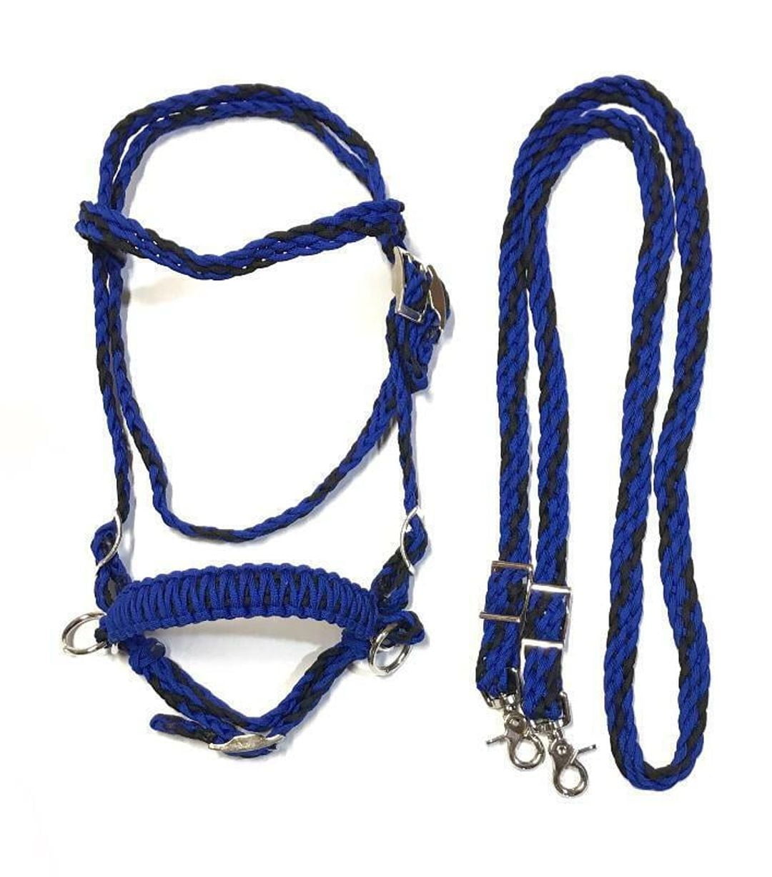 Pony Bitless Bridle Pony Side Pull Hackamore Pony Tack Blue - Walmart.com
