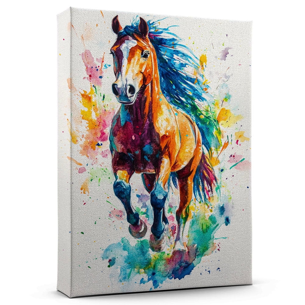 Pony Brown Welsh Mountain Canvas Wall Art For Bedroom Office Wall Decor ...