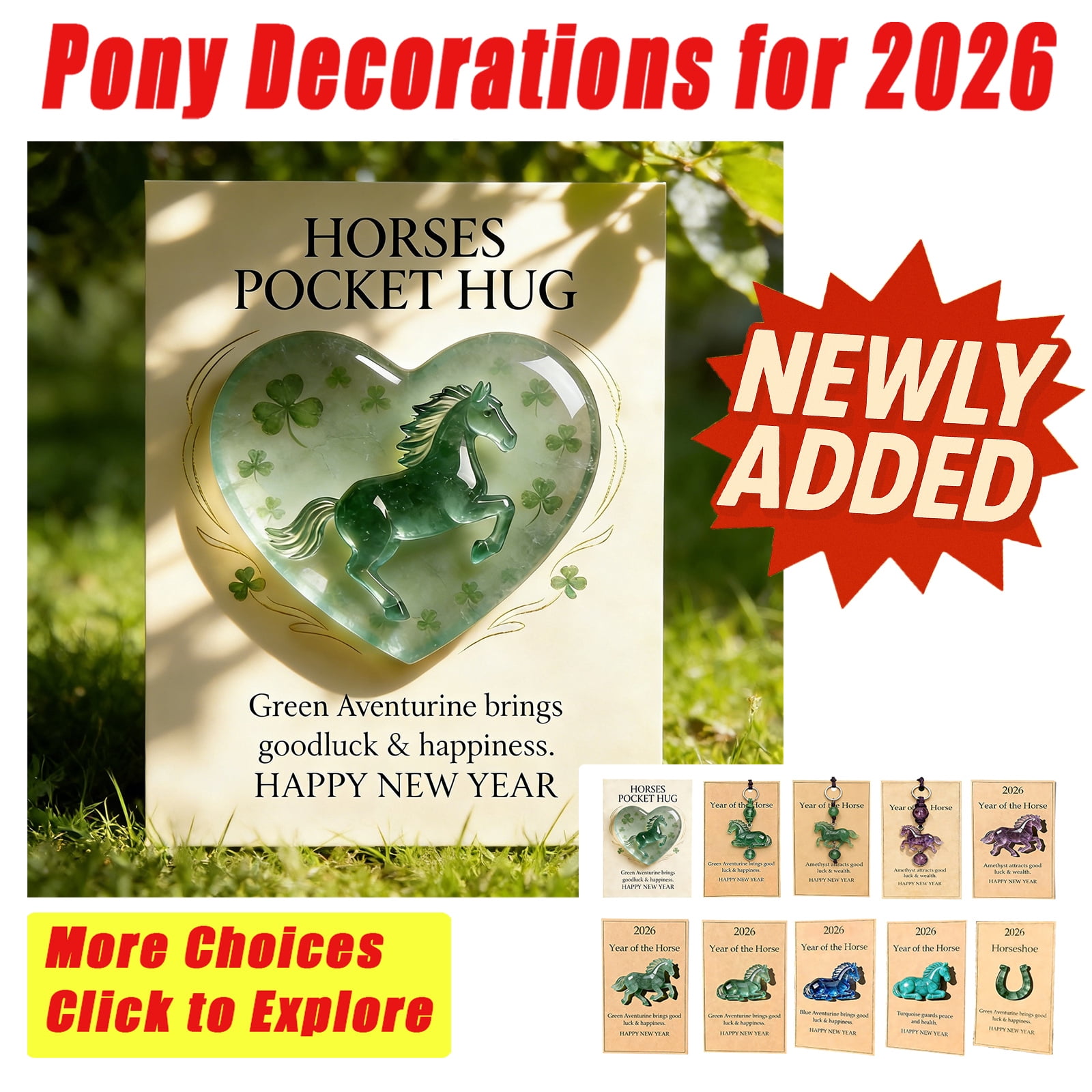 Pony Decorations for 2026 – 2026 Crystal Horse,Year of the Horse Pony ...