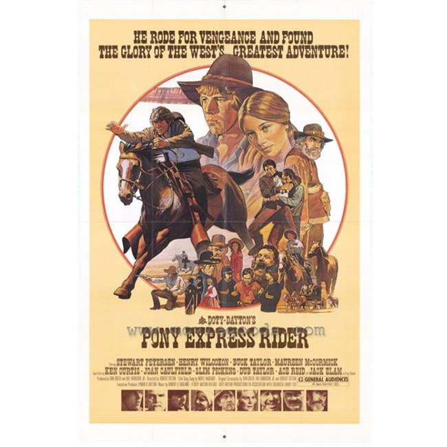 Pony Express Rider Movie Poster - 27 x 40 in. - Walmart.com