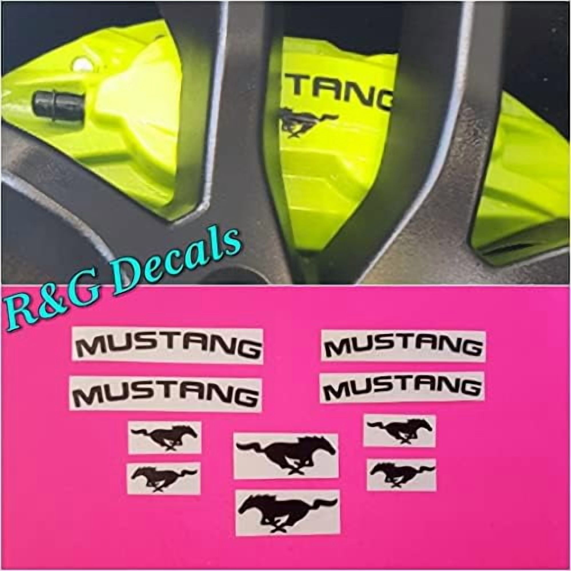 Pony & Letters Combo Package Brake Caliper HIGH Temp Decal Sticker Set of 10 Decals ...