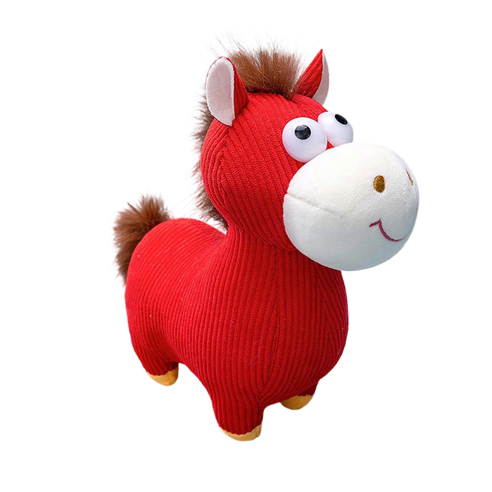 Pony Plush Animals Funny Stuffed Horse Plush Toy, Realistic Pony Pet ...