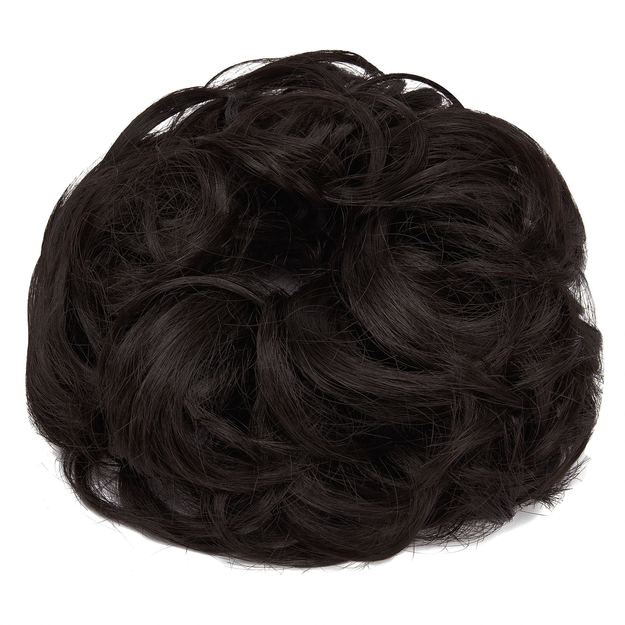Pony Tail Hair Extension Bun Big Wave Curls Hairpiece Wrap Chignon ...