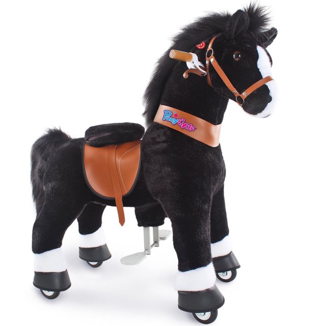 PonyCycle Kids Stable Ride-On Real Pony Wheels, Power-Driven Horse Toy ...