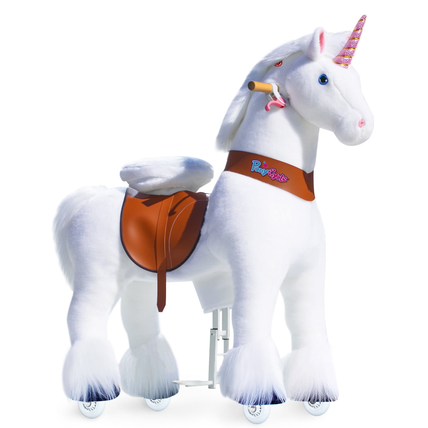 PonyCycle Kids Ride-On Unicorn Toy, Stable Rider, Rideable Power Pony ...