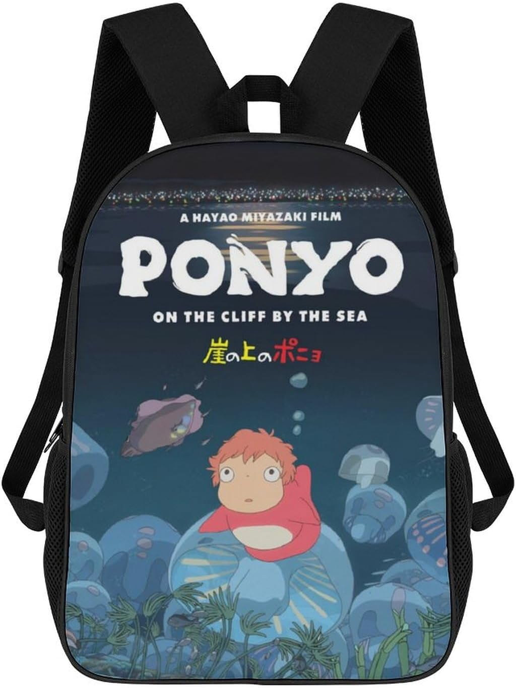Ponyo And Sosuke Backpack Travel Laptop Backpack Cartoon Daypack Casual ...