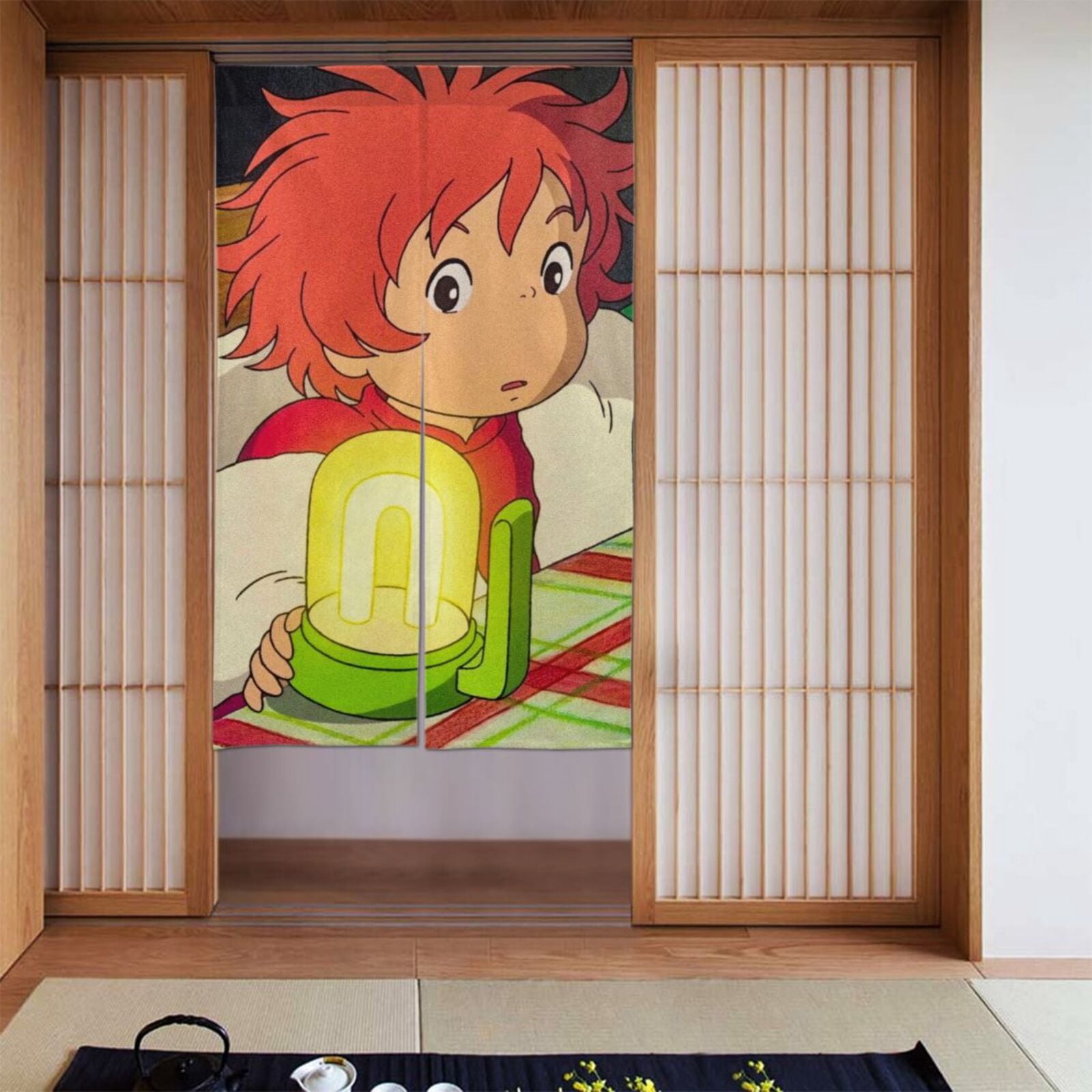 Ponyo Anime Door Curtains Curtains Blackout Curtains Cute Kids Room ...